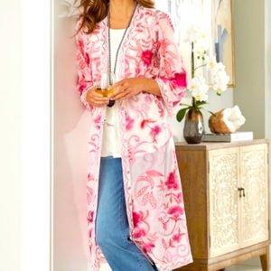 Soft Surroundings | Sweaters | Nwt Soft Surroundings Pink Embroidered ...